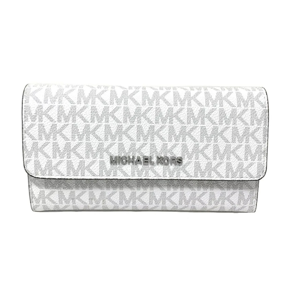 Michael Kors | Bags | Michael Kors Tri Fold Wallet White | Poshmark